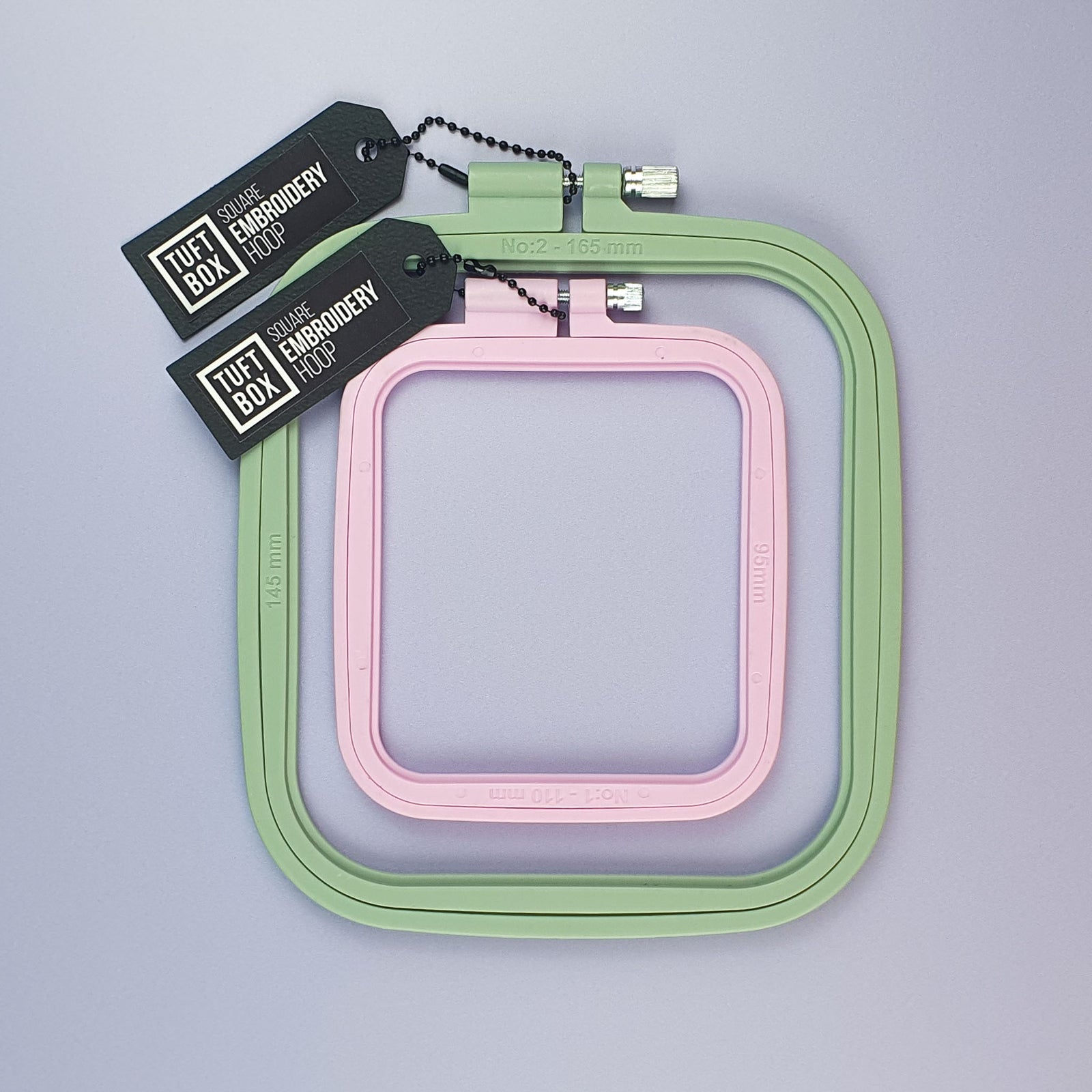 Square Punch Needle and Embroidery Hoops | Tuftbox UK