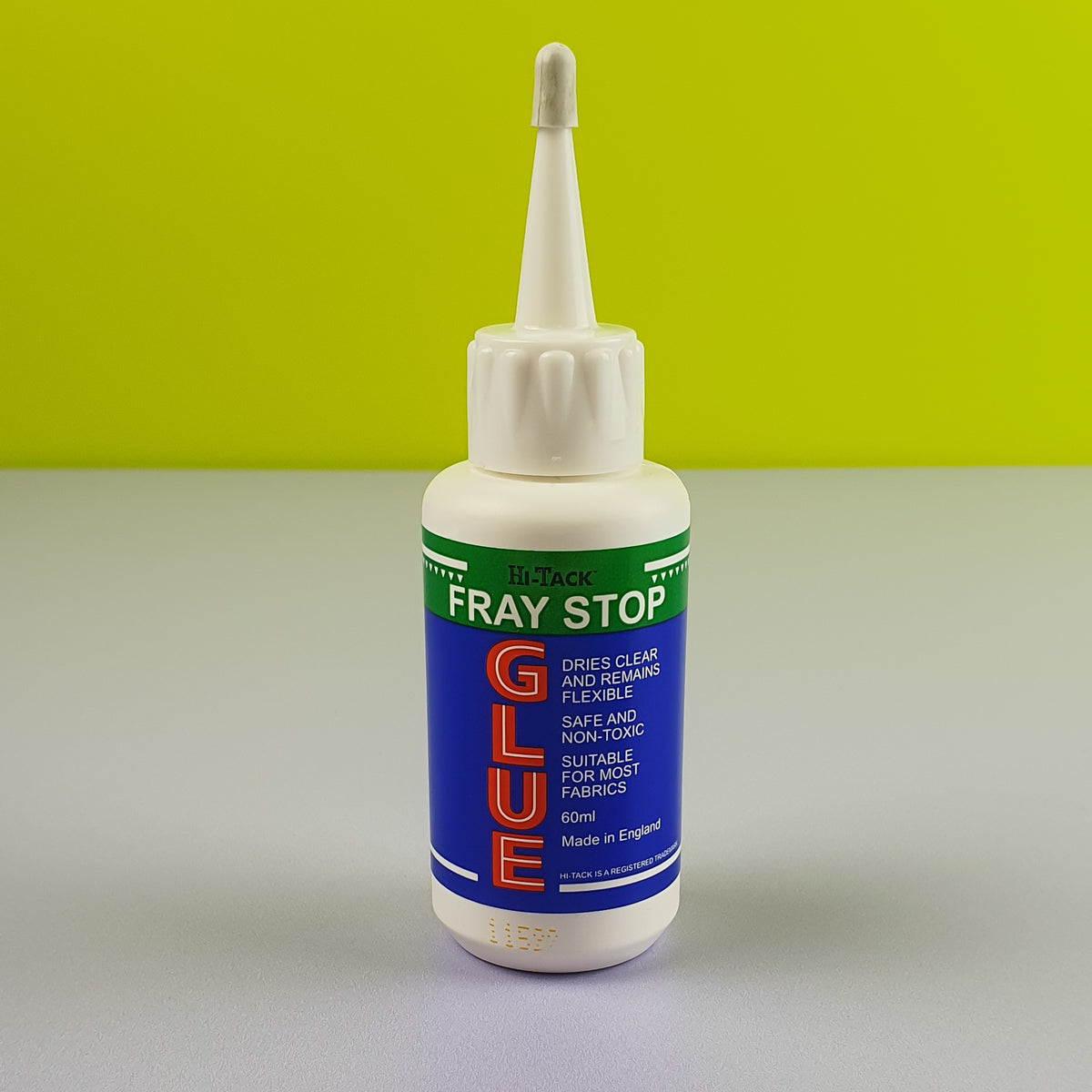 Hi-Tack™ Fray Stop | 60ml Clear Adhesive for Fabric Edges | Tuftbox UK